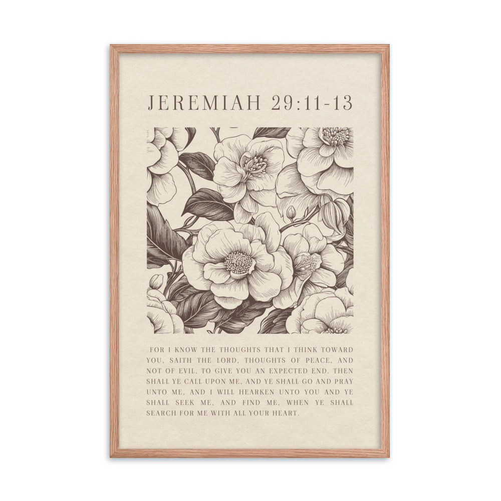 Jeremiah Bible Verse Wall Art - Beautiful Printed Designs