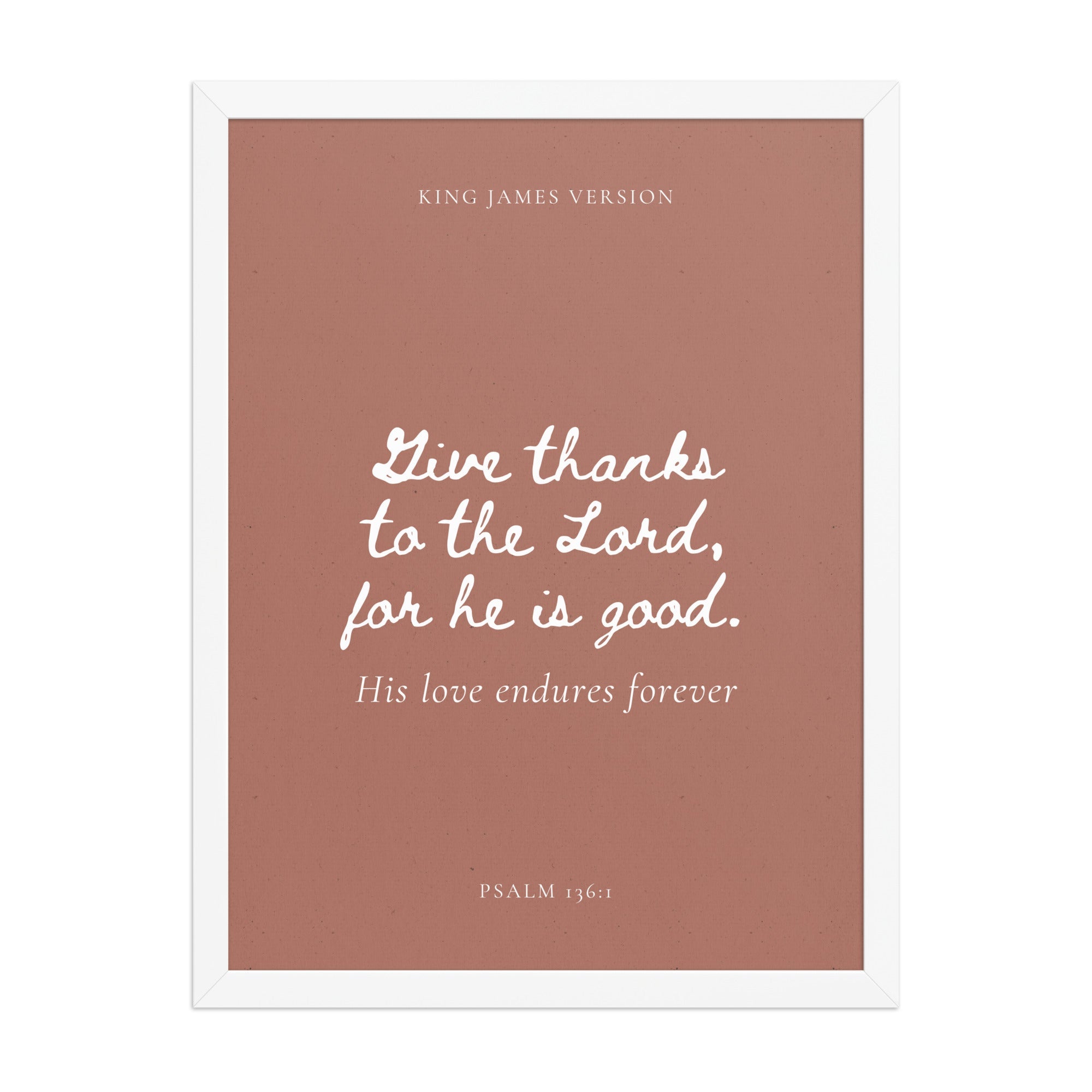 Psalm 136 Wall Art – Scripture Prints With Framing Options