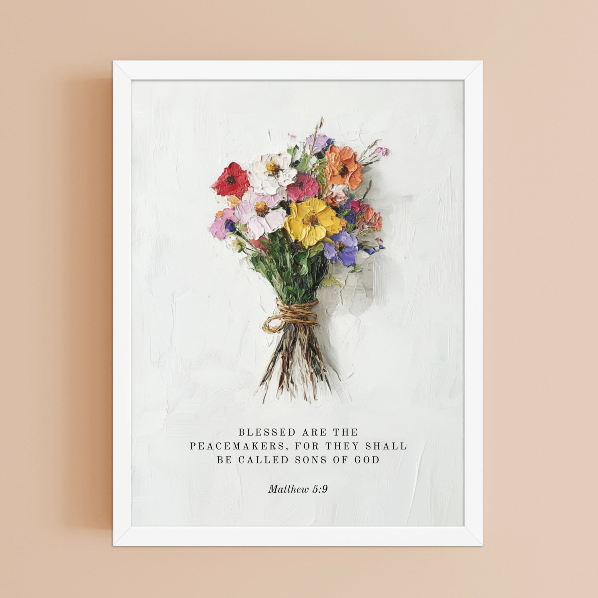 Bible Verses Wall Art - Printed & Framed Scripture Decor